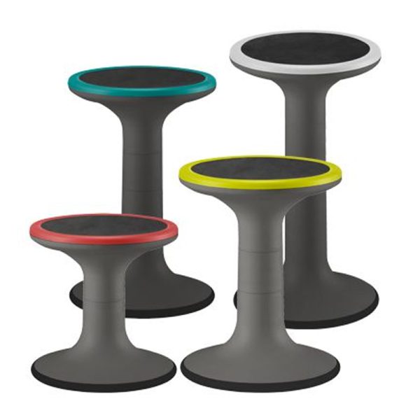 MOGOO 21" Adjustable Active Barstool-Red Trim - FurnitureDirect.com.my