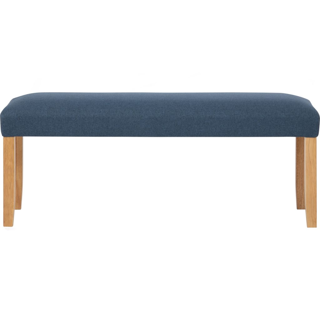 NORA 92CM Fabric Bench Chair-Blue - FurnitureDirect.com.my