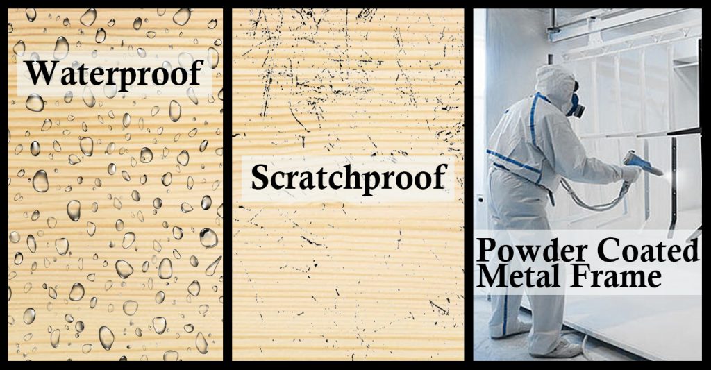 BOC24 8 Feet Melamine Oval Conference Table With 6 Metal Legs ...