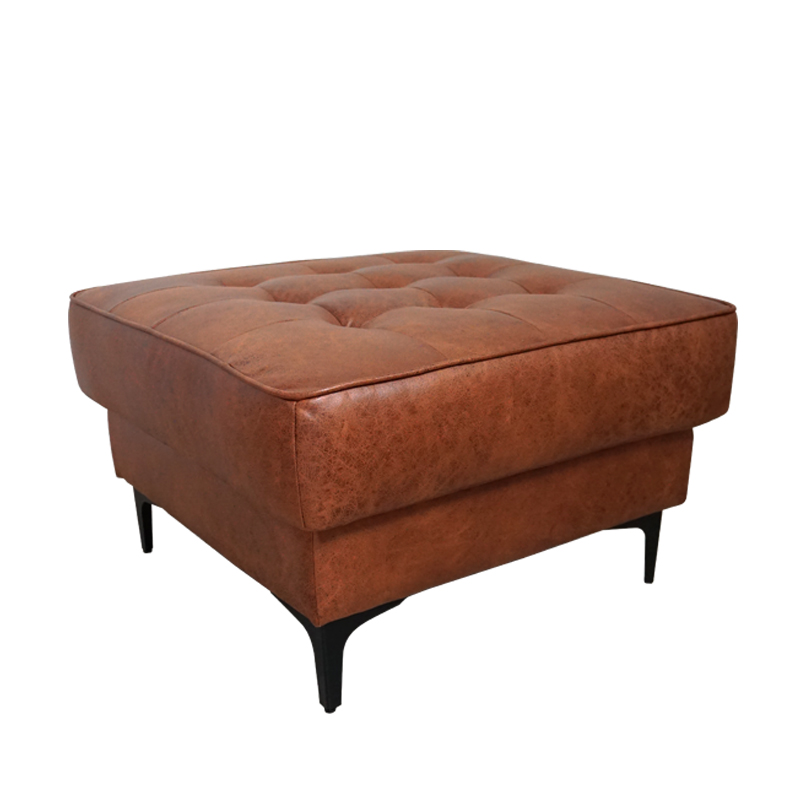 VELOZ 2 Seater Sofa in Leather look Synthetic Fabric-Brown ...