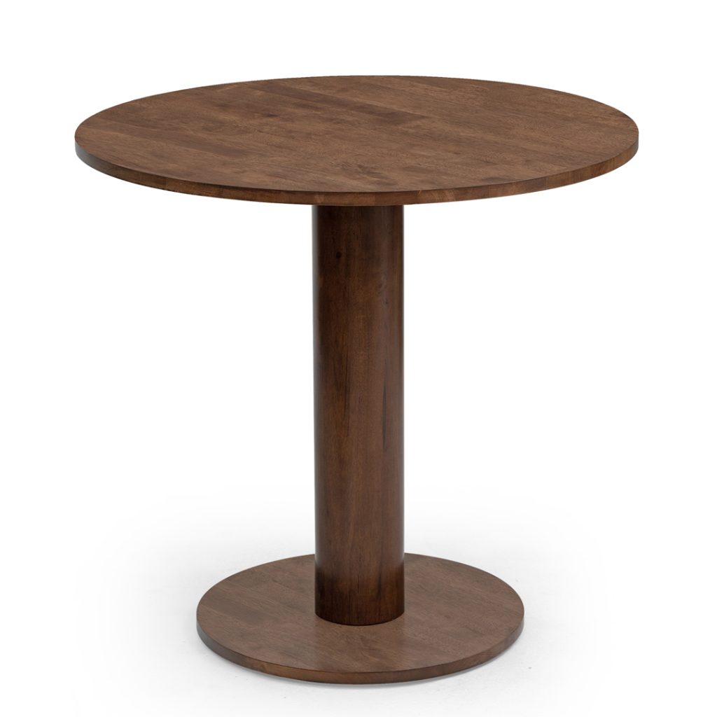 LETA Full Solid Wood D80cm Round Table-Natural - FurnitureDirect.com.my