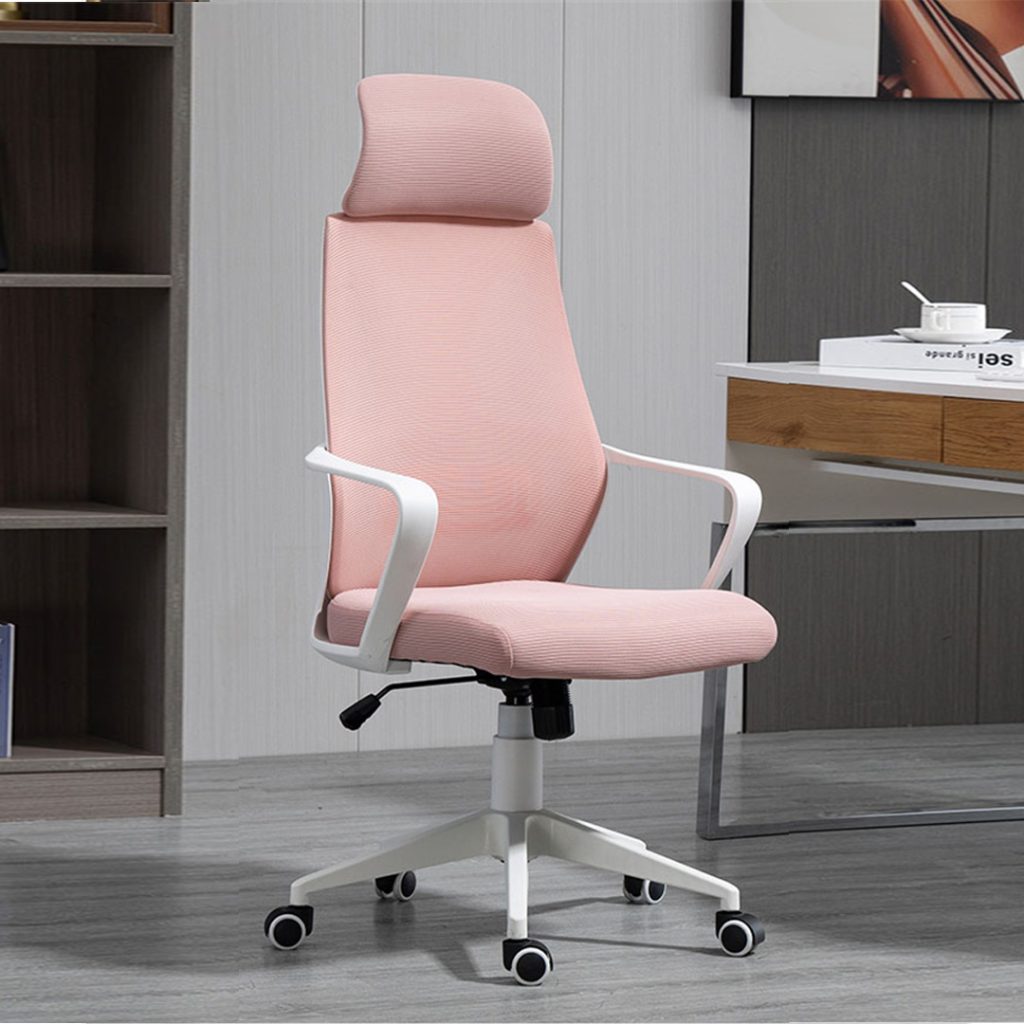 DAISY Swivel High Back Office Chair-Blue - FurnitureDirect.com.my