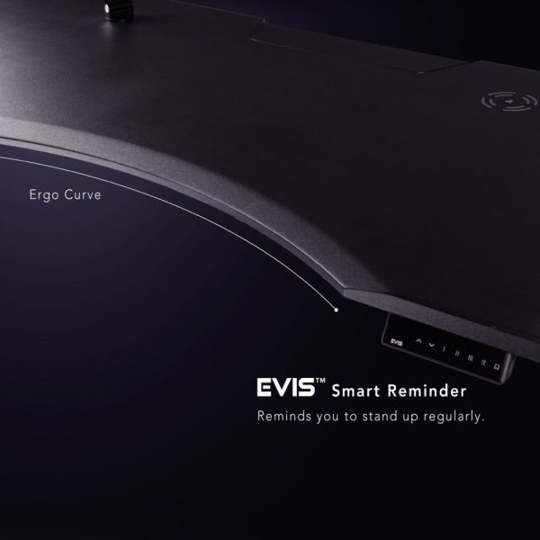 EVIS Inteligent Adjustable Standing Desk-Walnut - FurnitureDirect.com.my