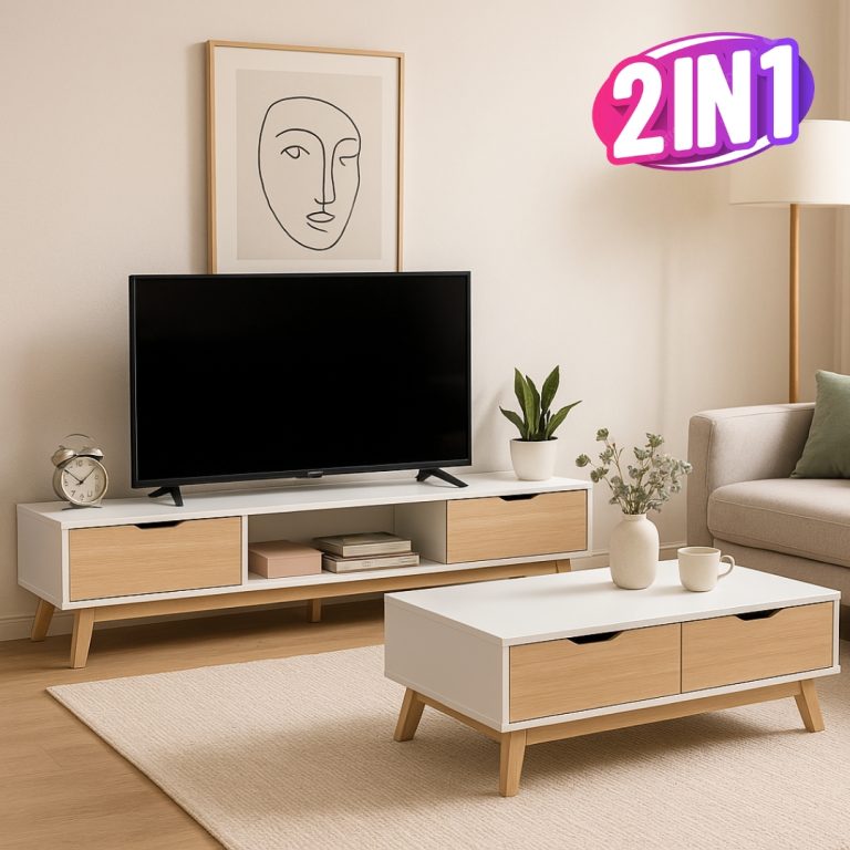 [Package] LUCCA 2 In 1 Living Set-Grey - FurnitureDirect.com.my
